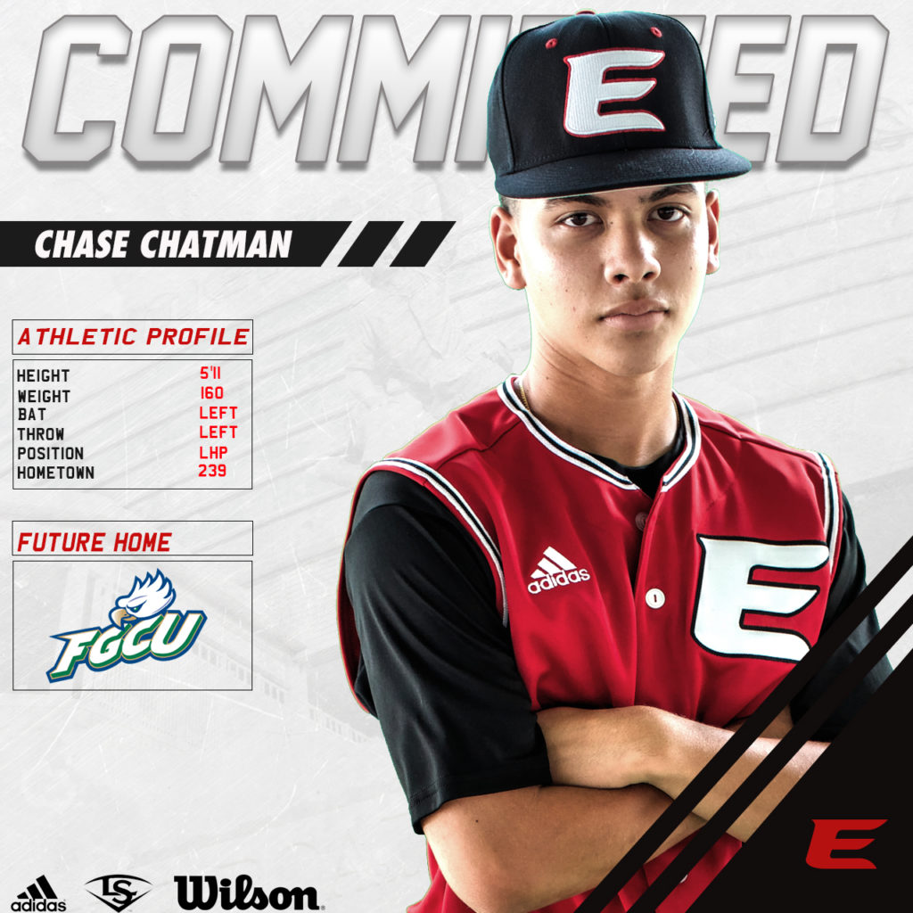 Chatman to FGCU! – Elite Squad Baseball